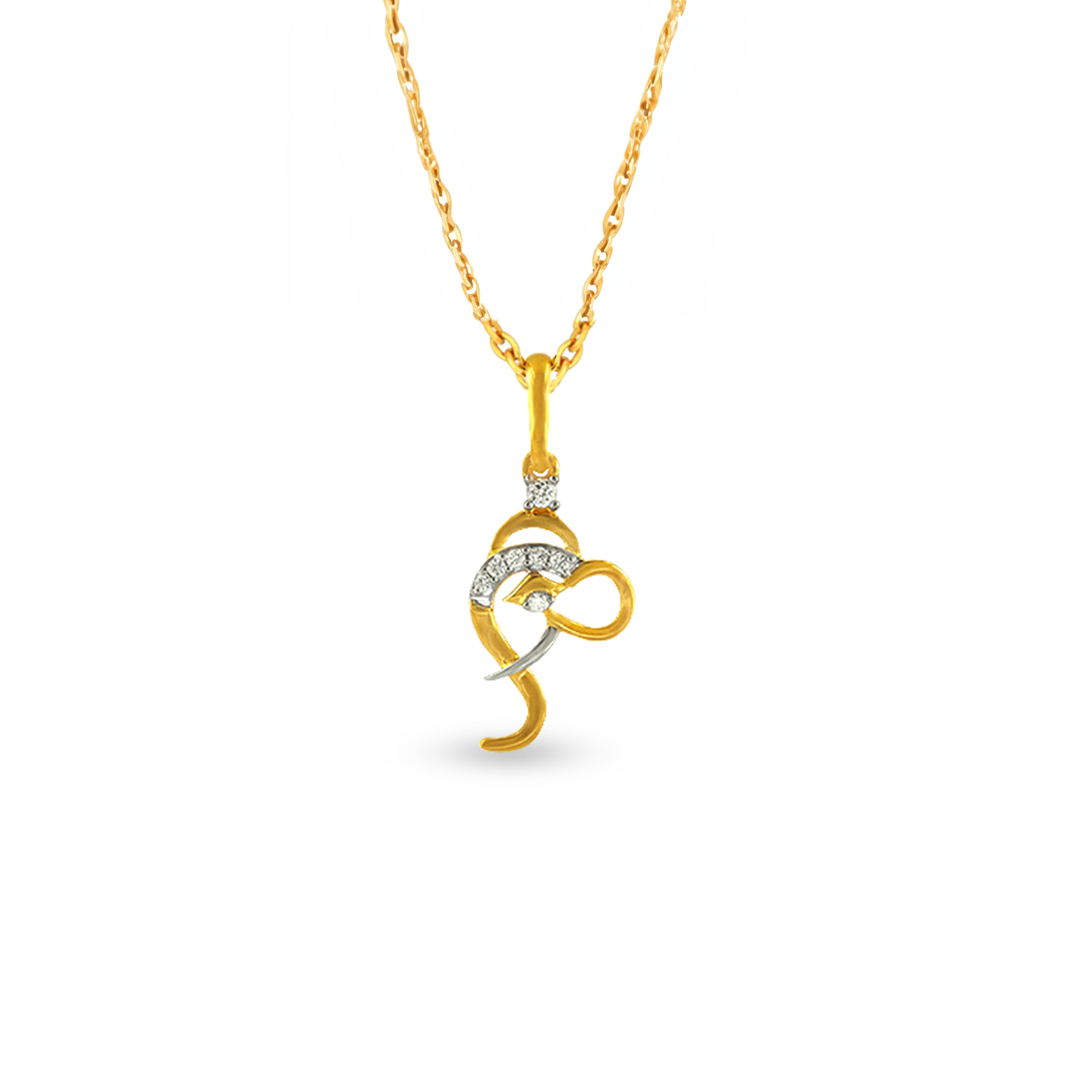 Almighty Lord Vinayagar Diamond Pendant